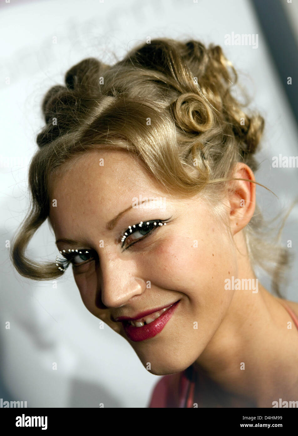 Model Anja presents this year?s hairstyle fashion by ?German ...