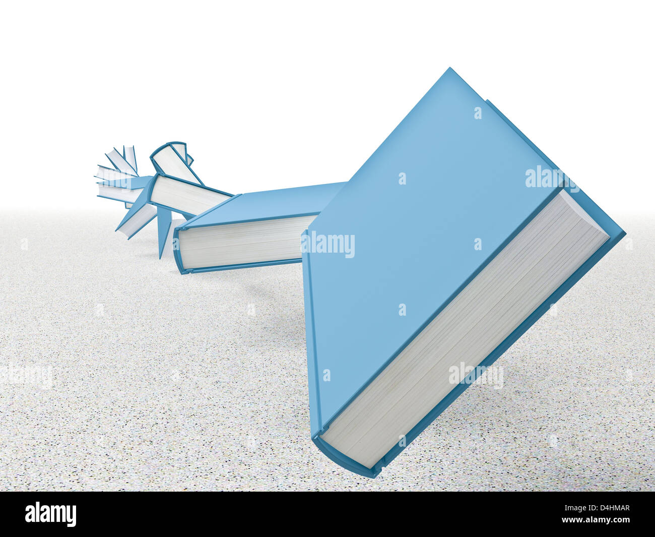 3d image of books background Stock Photo - Alamy