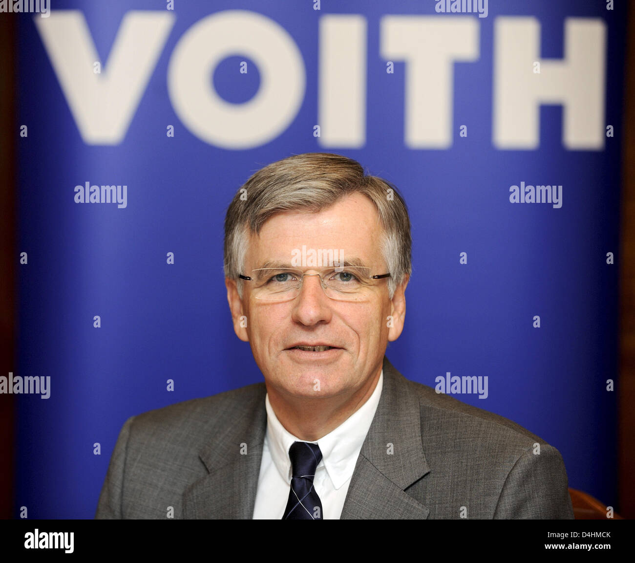 Voith CEO Hubert Lienhard pictured during his company?s balance press ...