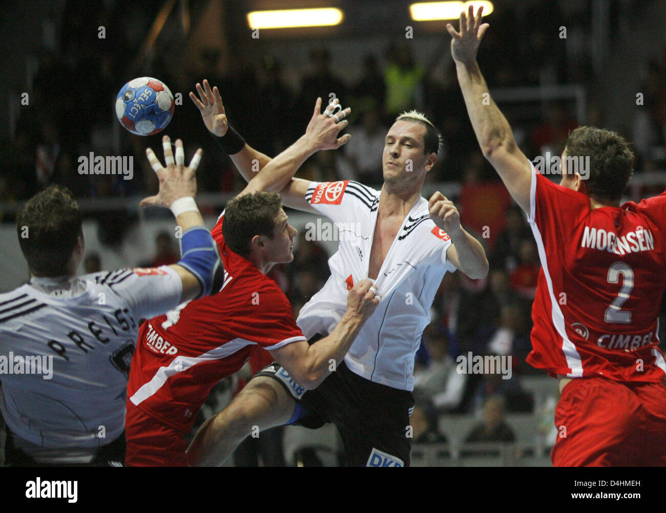 Germany?s Pascal Hens (2-R) and Sebastian Preiss (L) and Danish Thomas ...