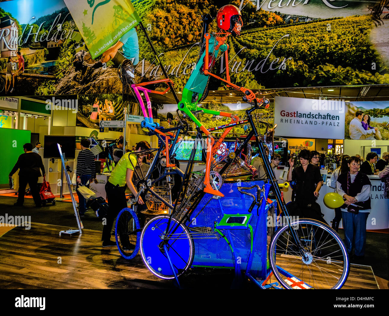 The World's Leading Travel Trade Show, Berlin, Germany, bicycle art ...