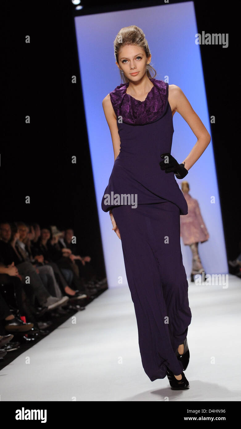 A model presents a creation of the label ?Suzana Peric? during the ...