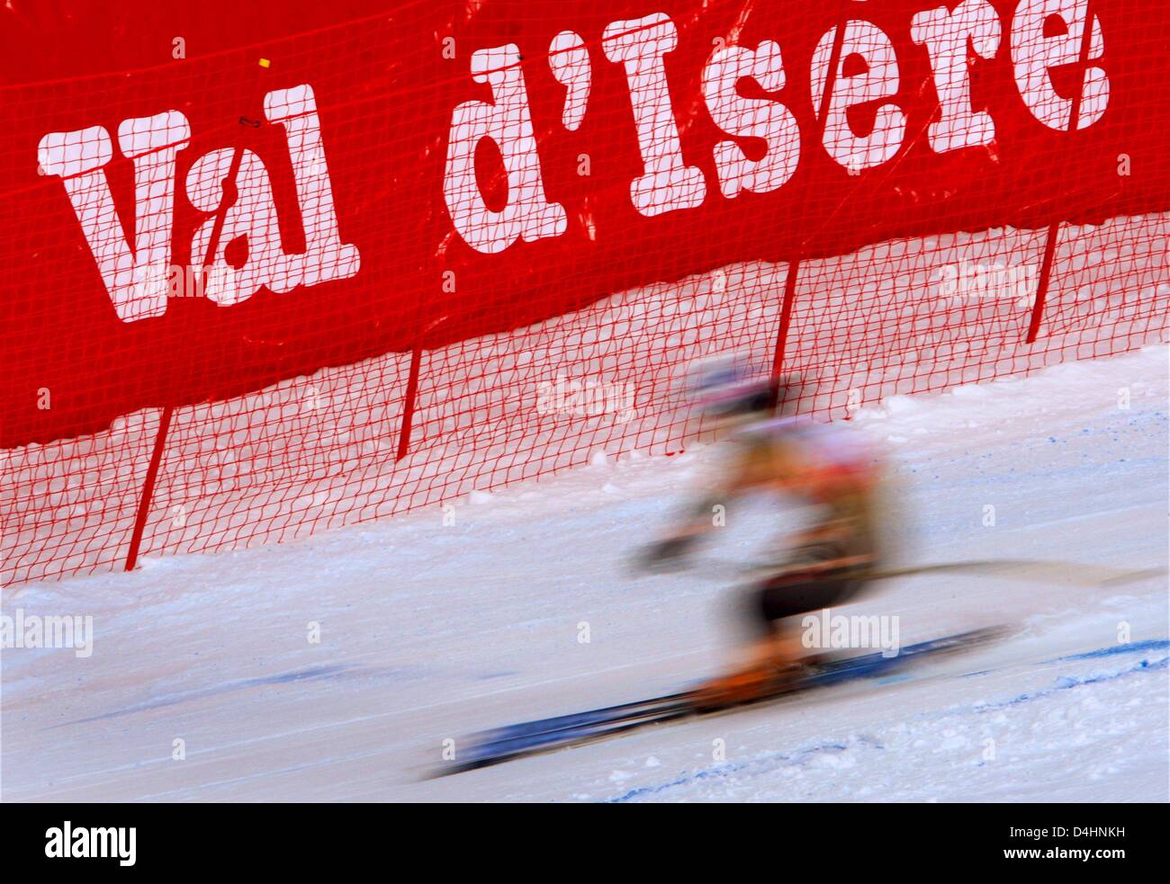 A racer in action during the women?s Super G competition at the Alpine ...