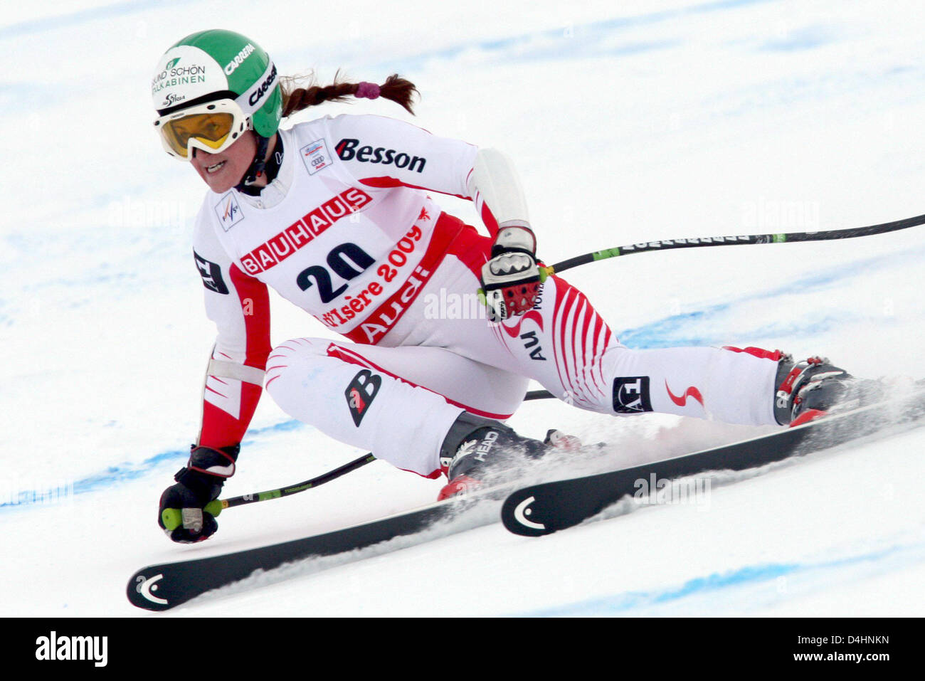 Austria?s Elizabeth Goergl in action during the women?s Super G ...
