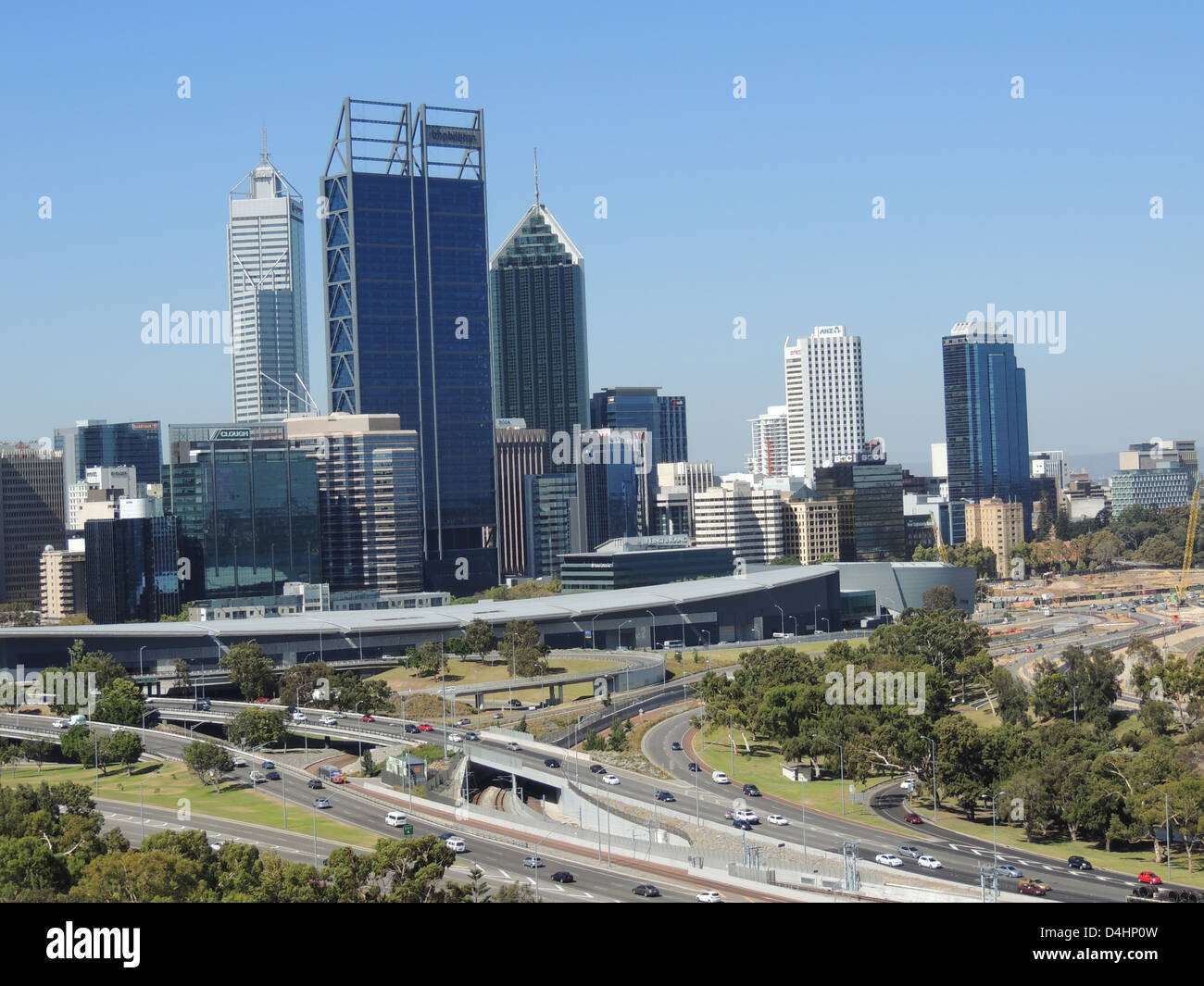 PERTH, Australia seen from Kings Park ridge. Photo Tony Gale Stock ...