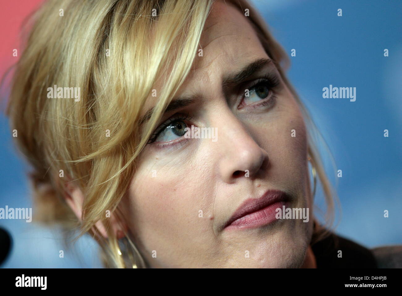 British actress Kate Winslet smiles during the press conference on her ...