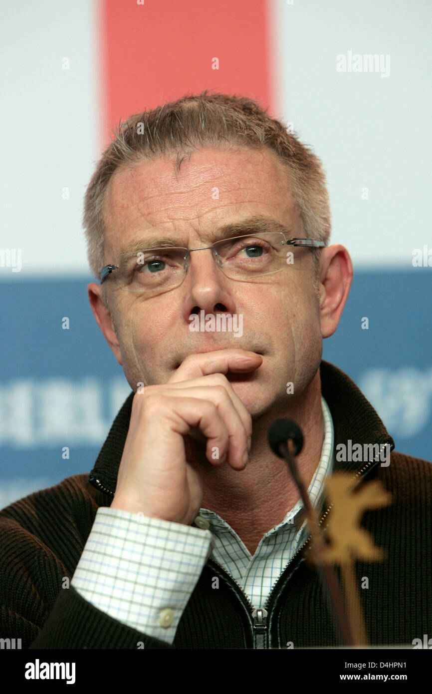 British director Stephen Daldry shown at the press conference for his ...