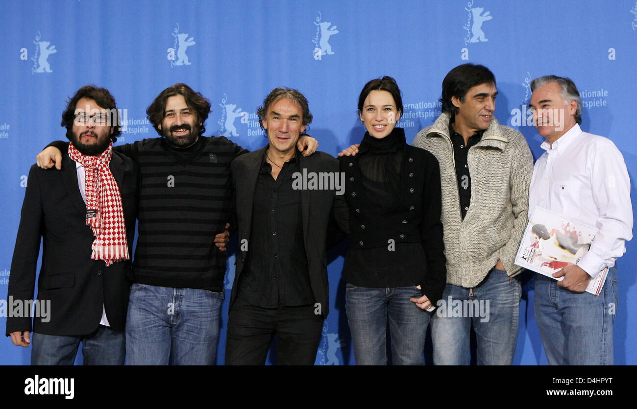 Spanish cast and crew, producers Pablo Cruz (L) and Jose Manuel Lorenzo ...