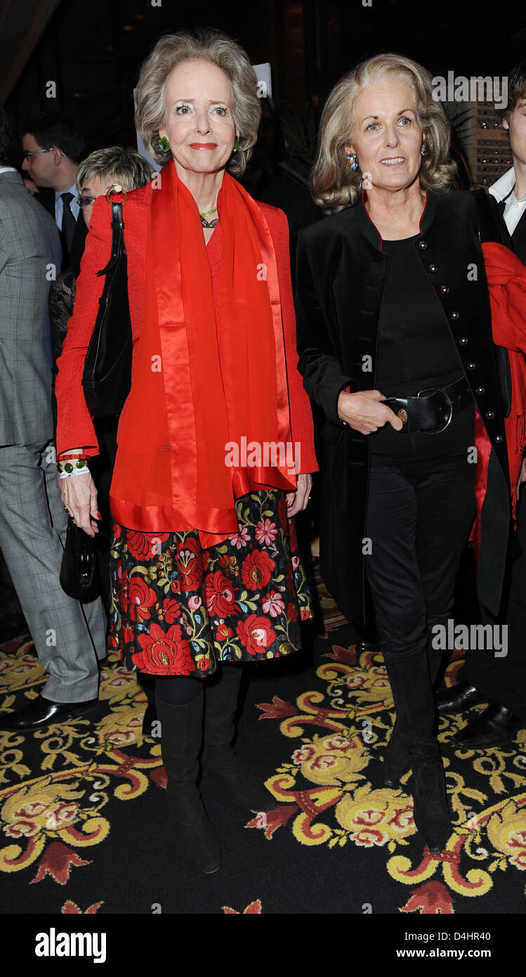 German socialites Isa Countess of Hardenberg (L) and Isa Countess of ...