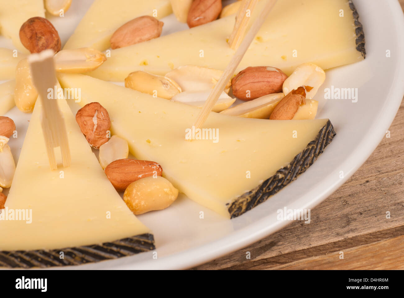Manchego cheese slices hi-res stock photography and images - Alamy