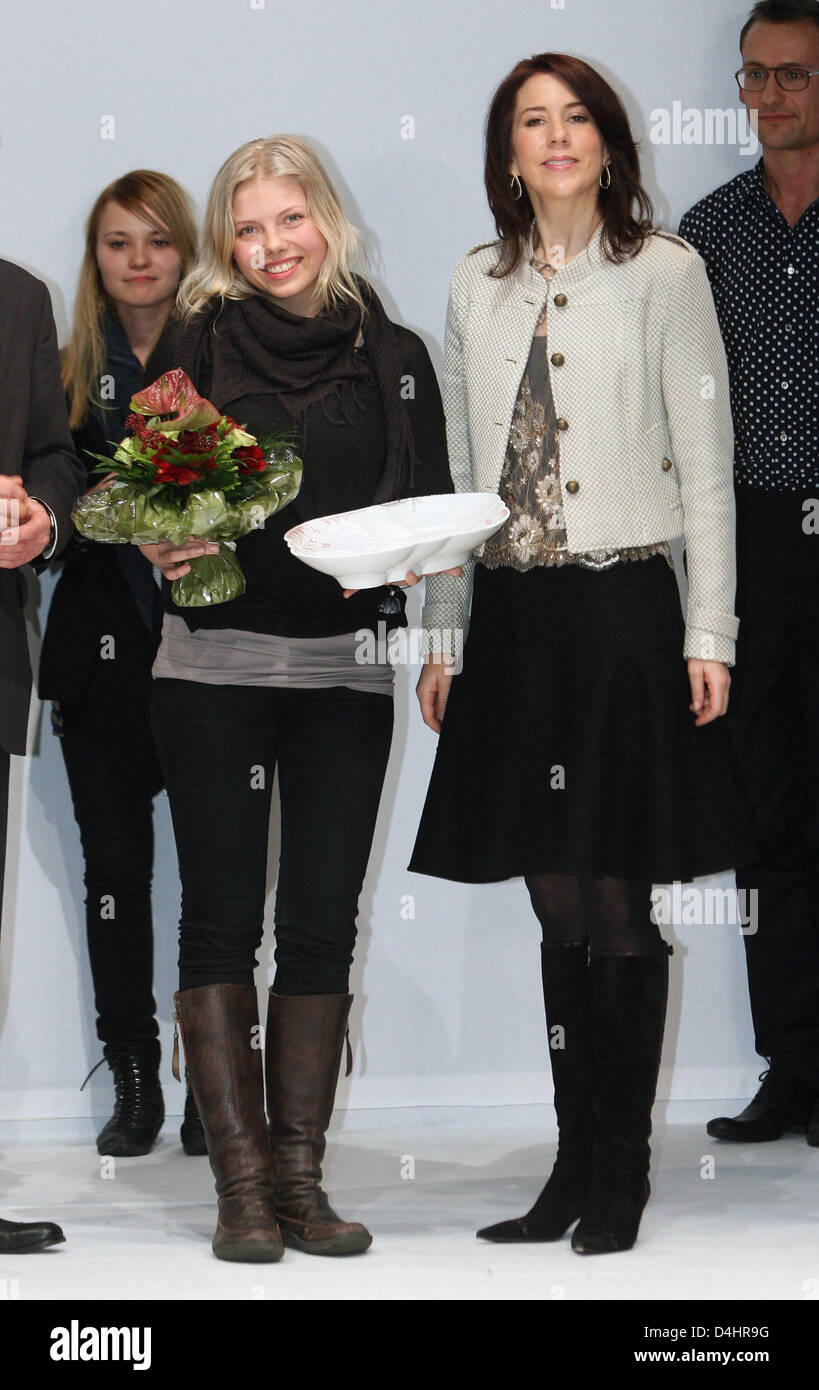 Princess Mary of Denmark attends a fashion fair in Copenhagen, Denmark ...