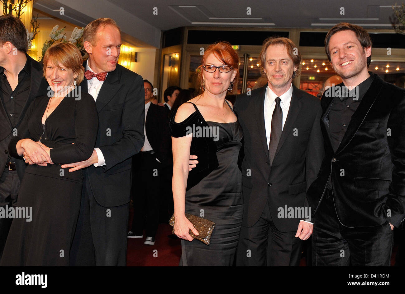 (L-R) German actors Dagmar Manzel, Ulrich Tukur, US actors Jo Andres ...