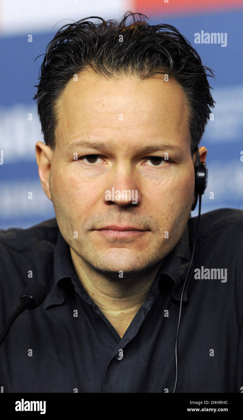 Producer Christoph Friedel pictured at the press conference for his ...