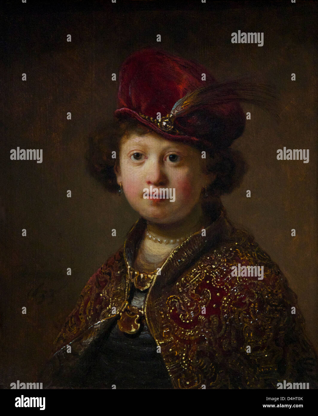 Boy in Fanciful Costume, by studio of Rembrandt van Rijn, 1633, Wallace ...