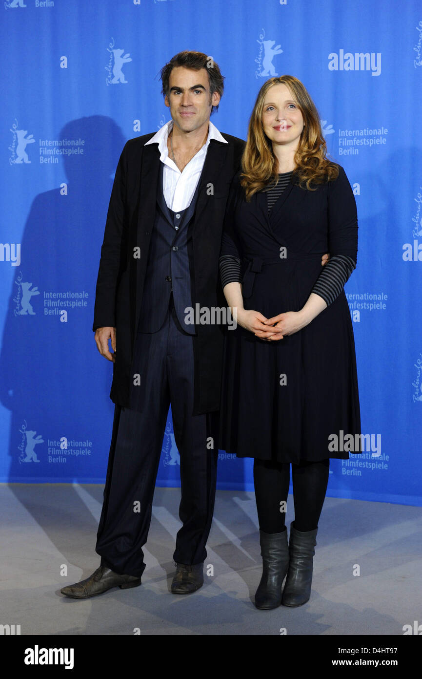German actor Sebastian Blomberg and French actress Julie Delphy ...