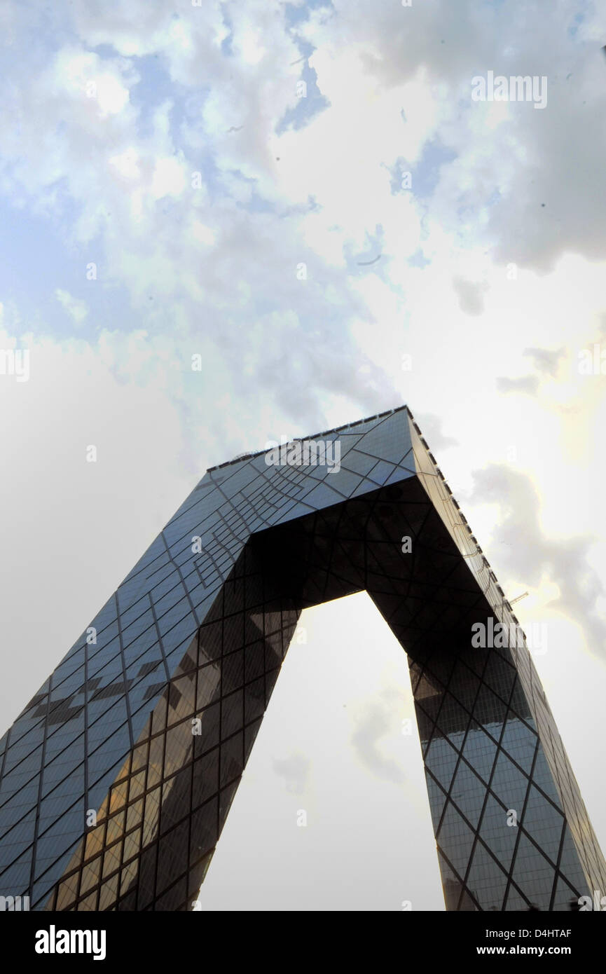 FILE - The CCTV tower, one of the buildings of the Chinese state ...