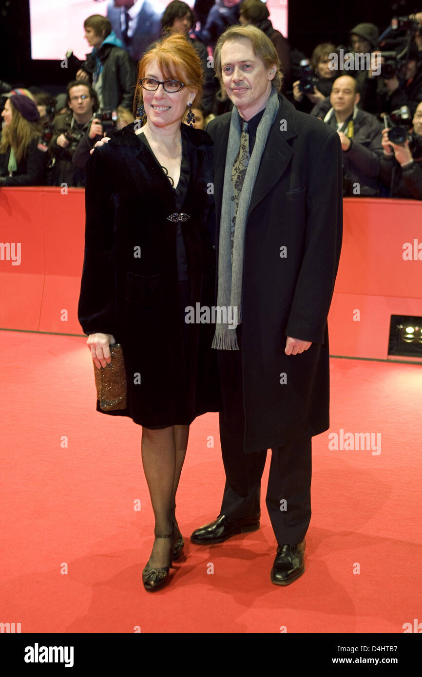 US actor Steve Buscemi and his wife, actress Jo Andres, arrive at the ...