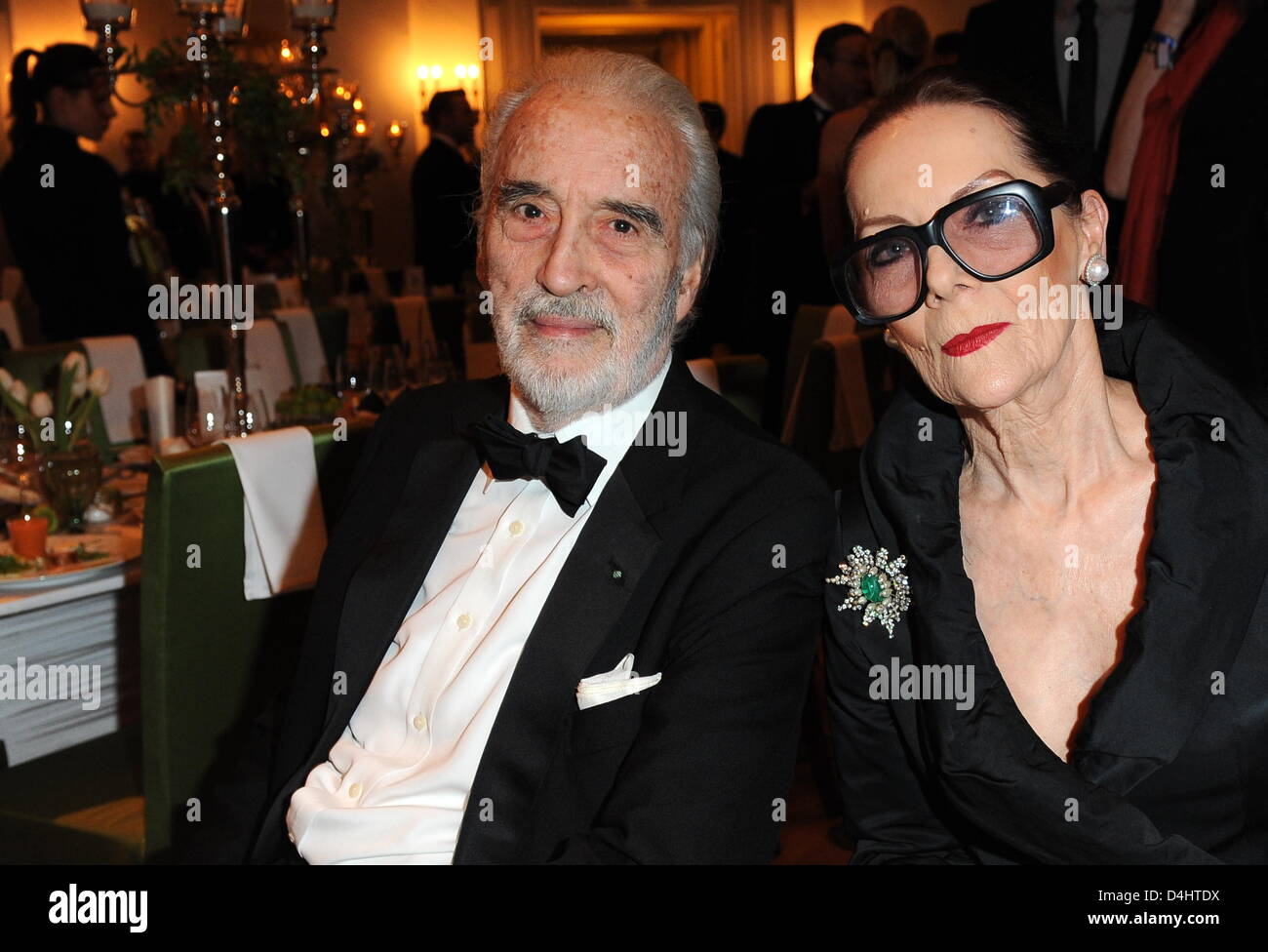 British actor Christopher Lee and his wife Birgit ?Gitte? Lee pictured ...