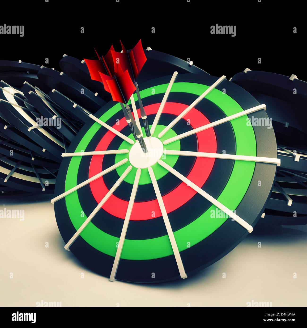 Target Goal Showing Excellence In Business, Achievement Of Best Result ...