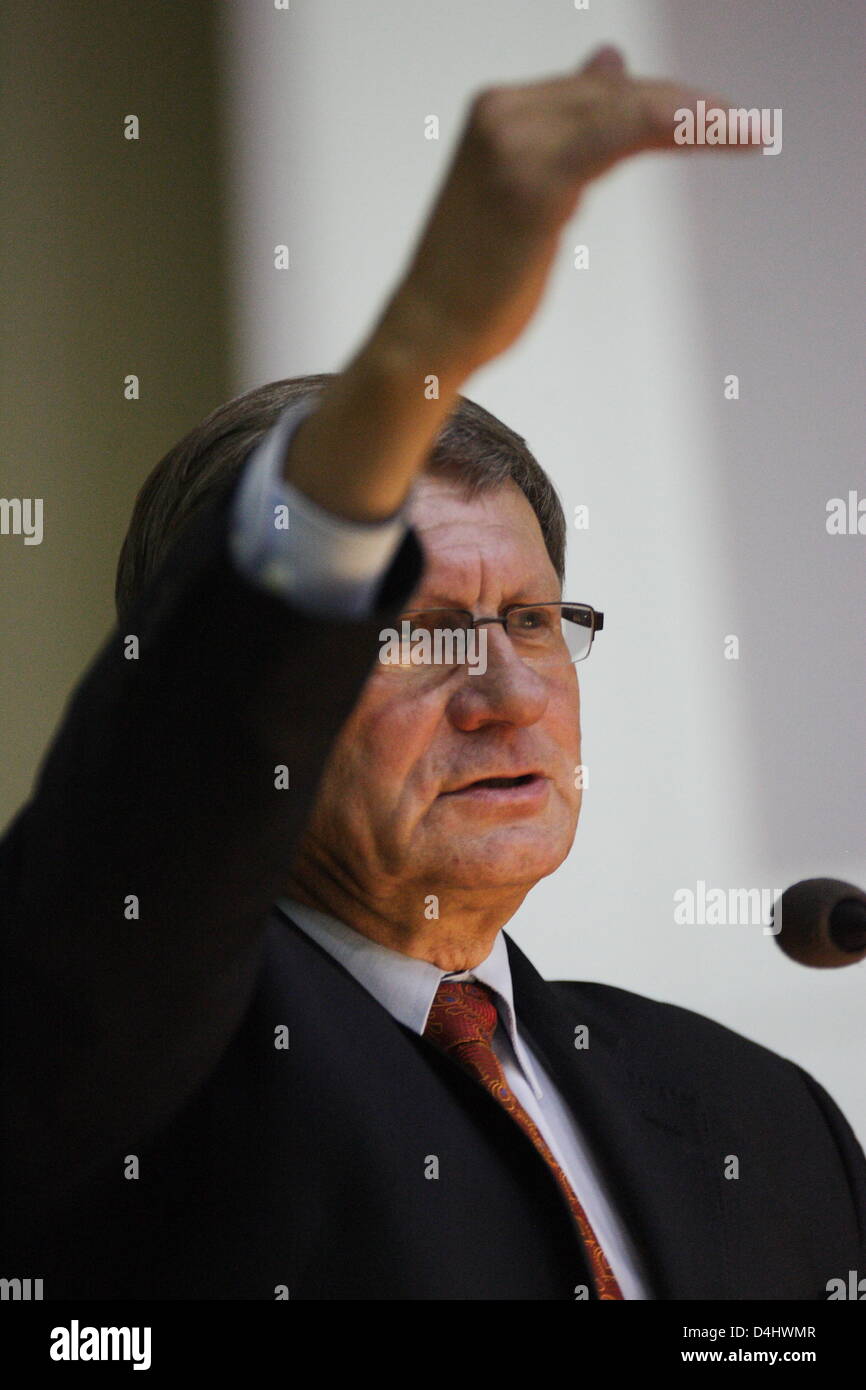 Sopot, Poland. 14th March 2013. Professor Leszek Balcerowicz delivers a ...