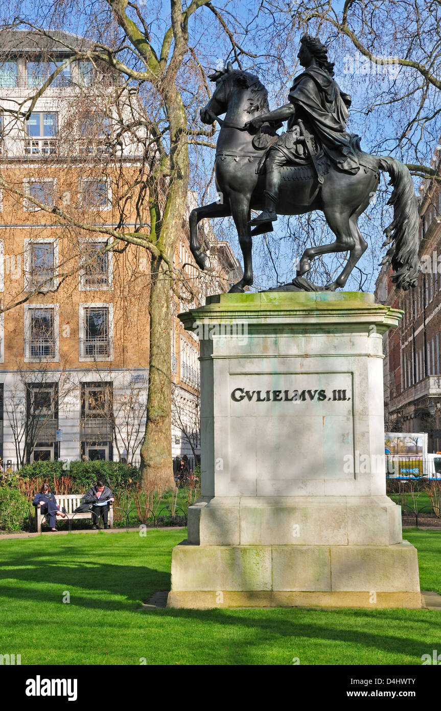 London, England, UK. Statue of William III (1650-1702) in St James ...