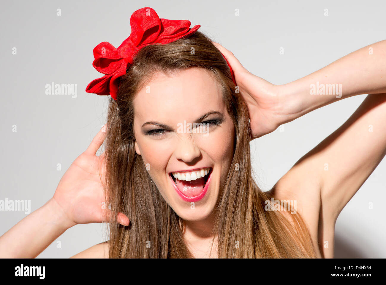 woman having fun Stock Photo - Alamy