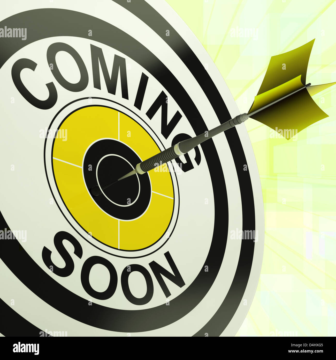 Coming Soon Target Showing New Product Arrival Stock Photo - Alamy