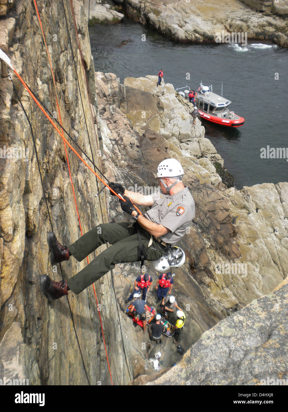 The U.S. Coast Guard assisted in a rock rescue operation in ...