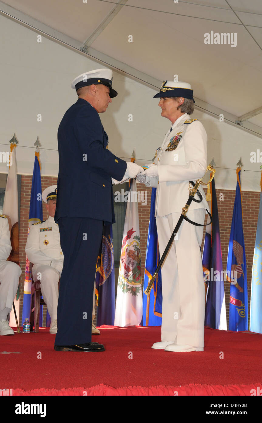 A ceremony marks the change of commandant for the Vice Watch. The event ...