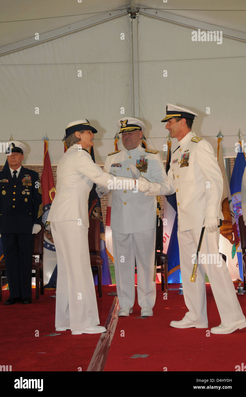 A ceremony held to mark the change of command in the U.S. military ...