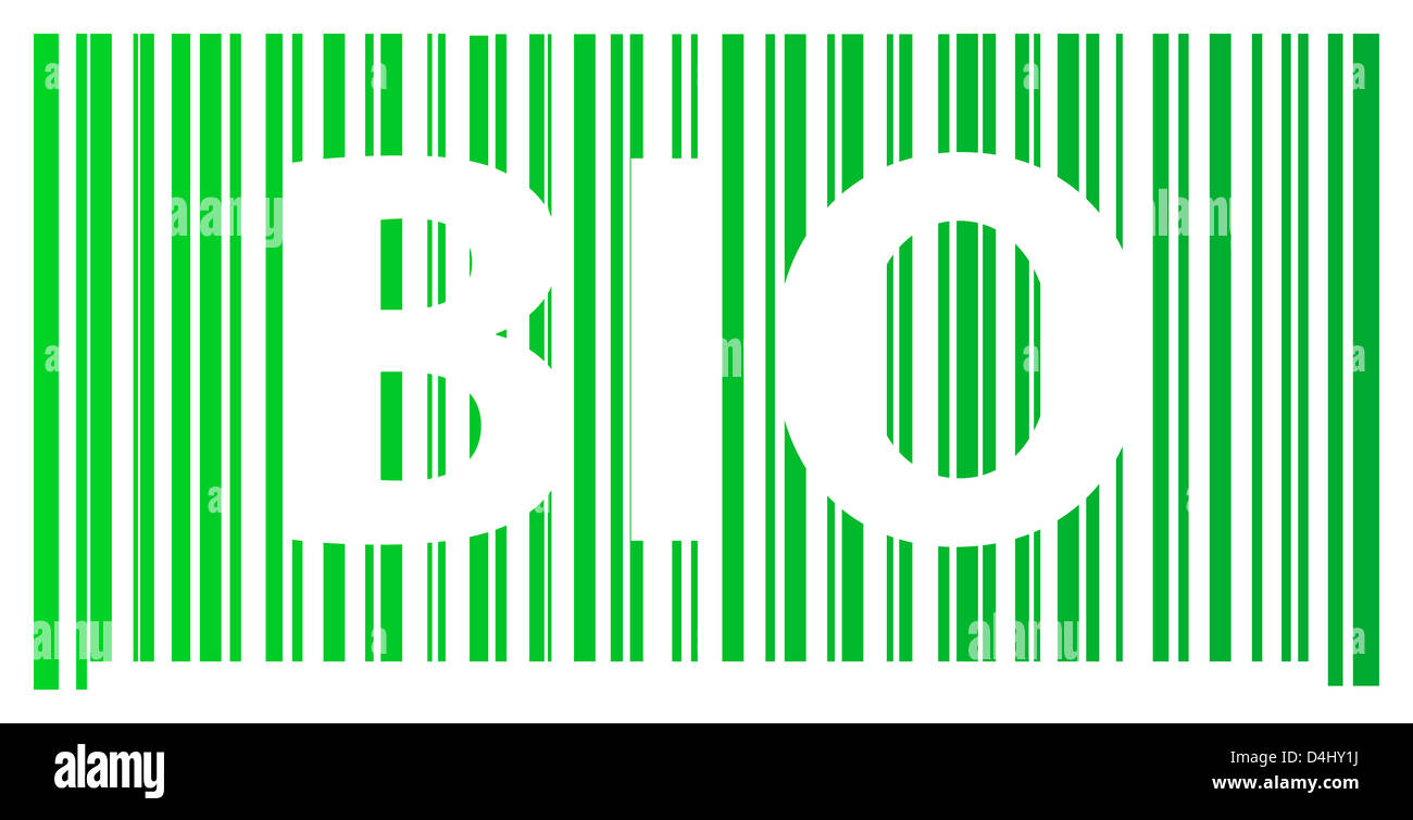 Green eco bar code hi-res stock photography and images - Alamy