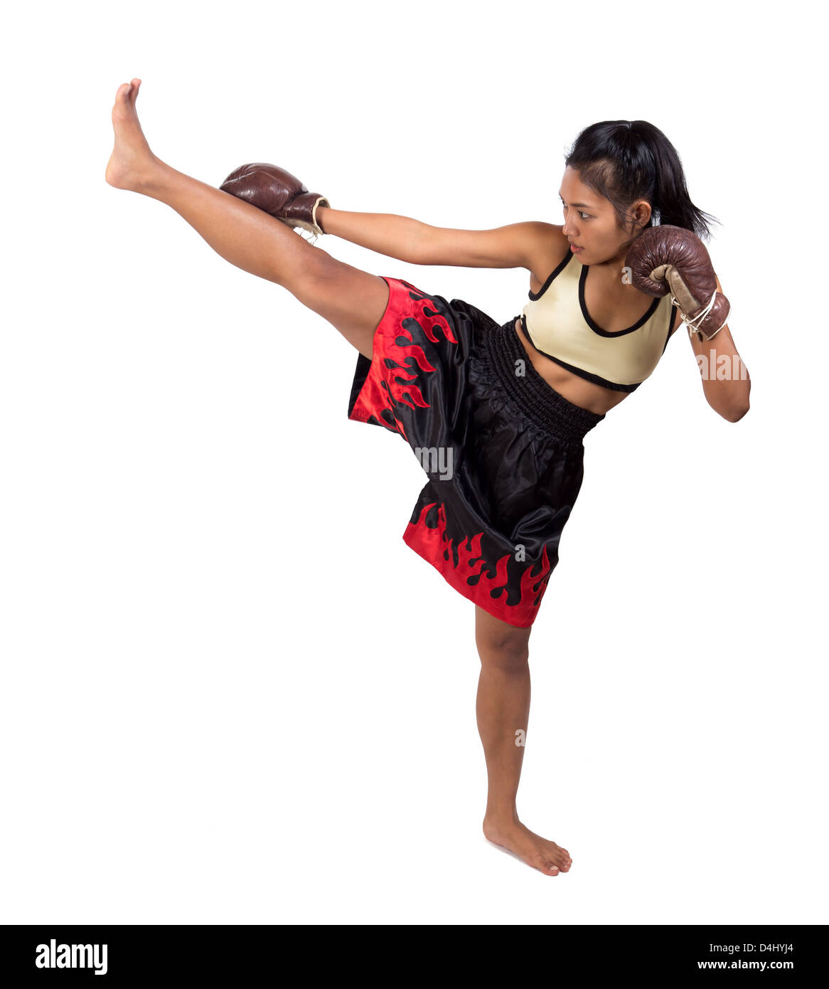Asian female muay thai boxer hi-res stock photography and images - Alamy