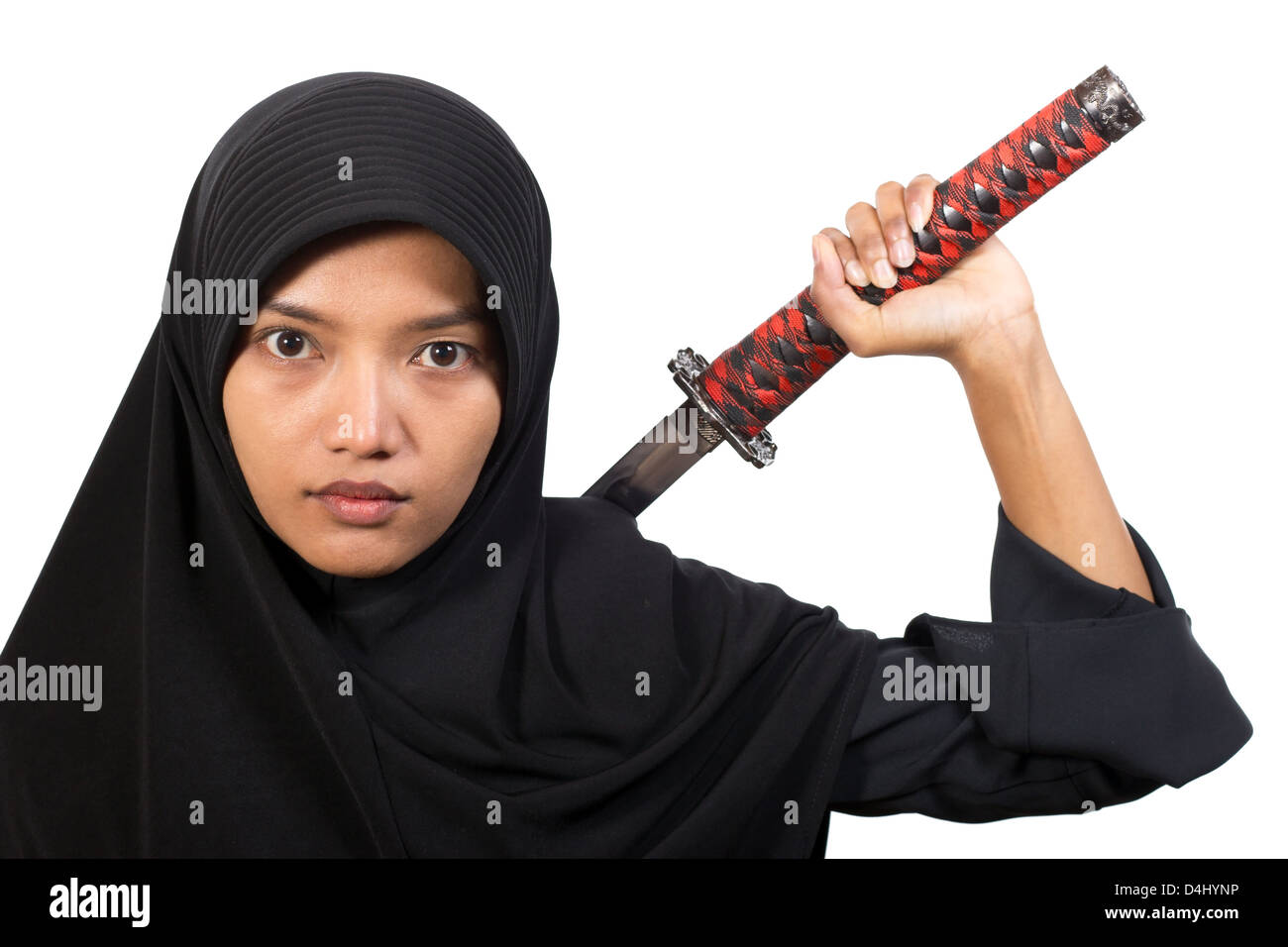 woman with sword Stock Photo - Alamy