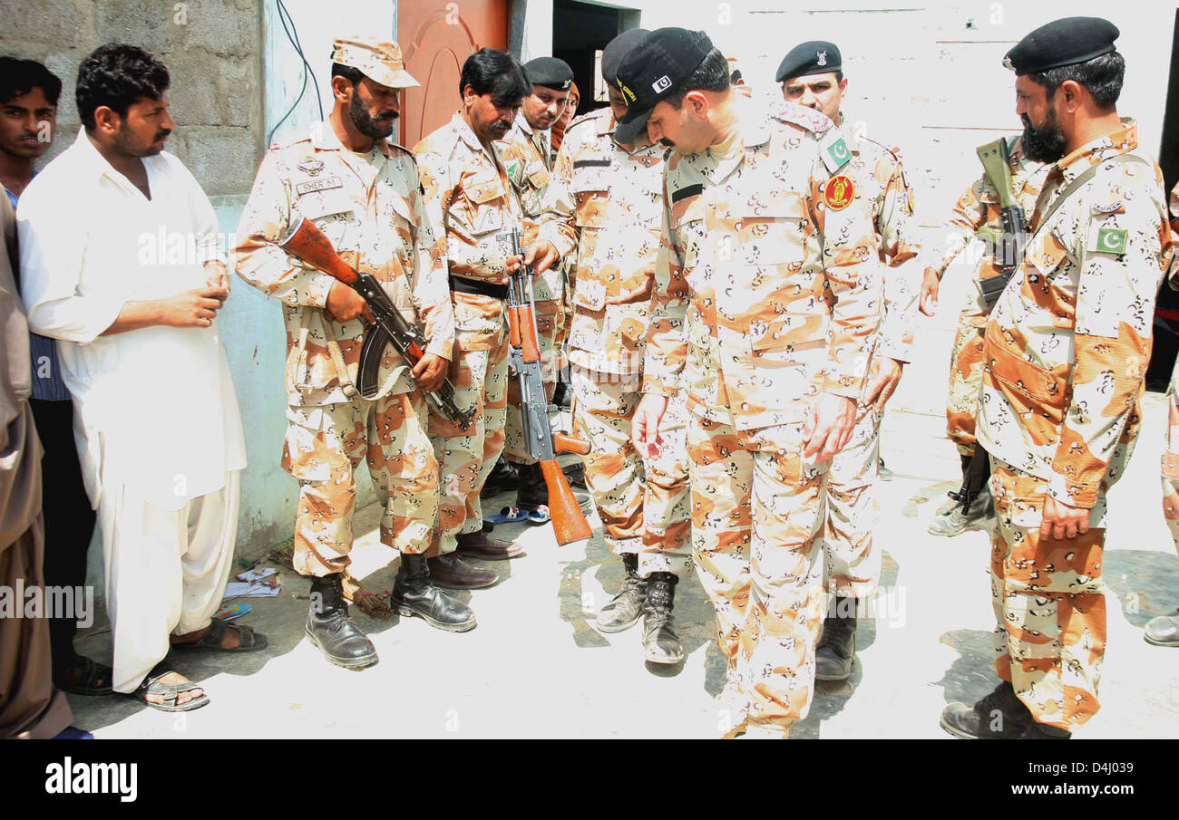 Rangers official are entering in a house during targeted search ...