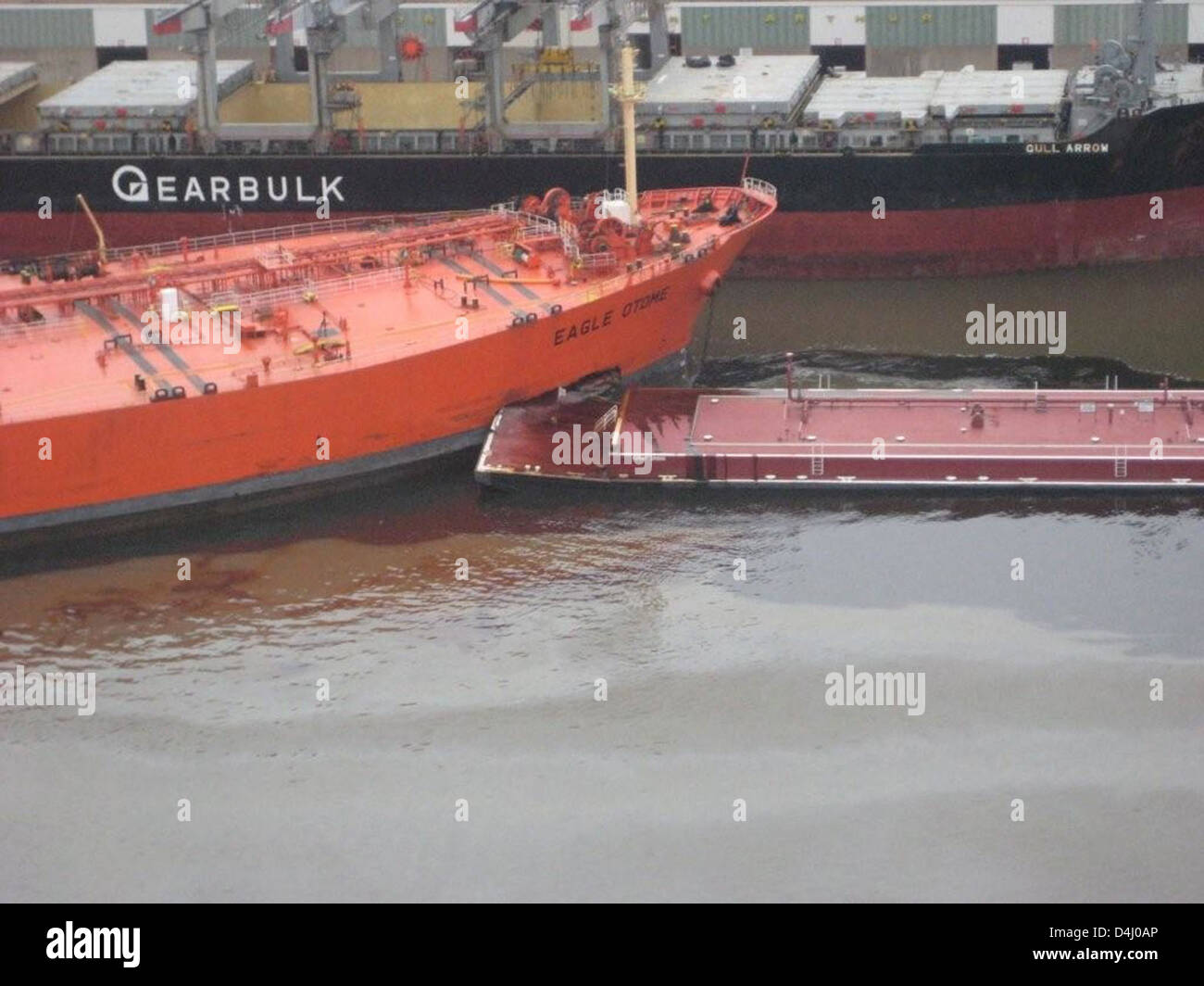 A vessel collision occurred in Port Arthur involving the ships Dixie ...