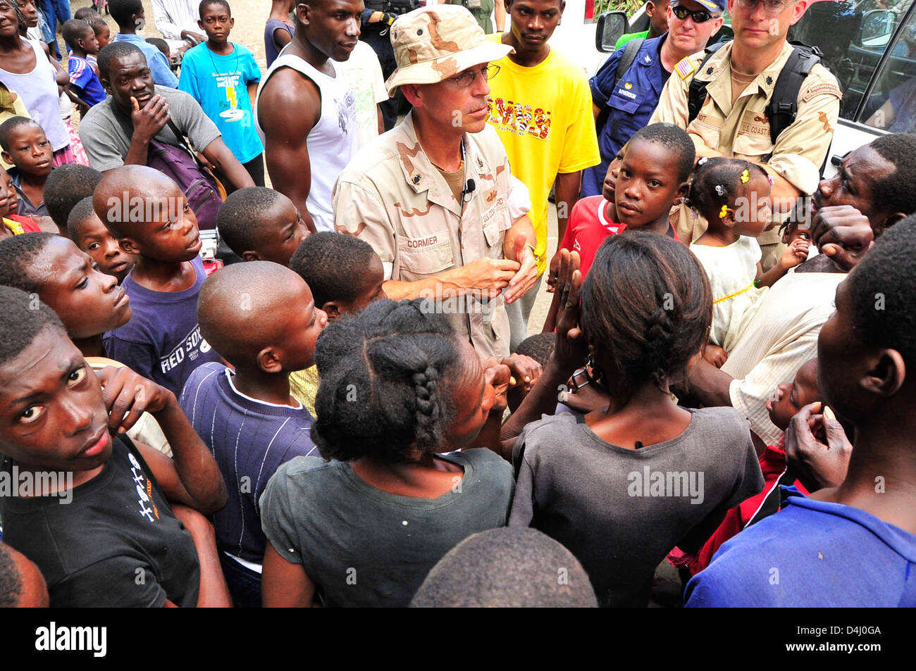 On the ground in Haiti Stock Photo - Alamy