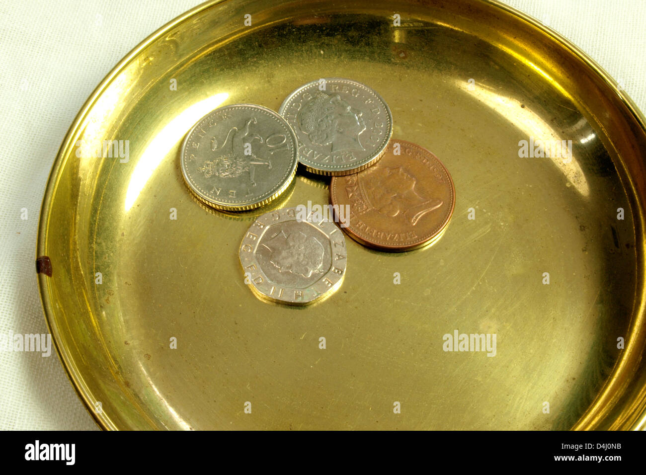 Silver pennies hi-res stock photography and images - Alamy