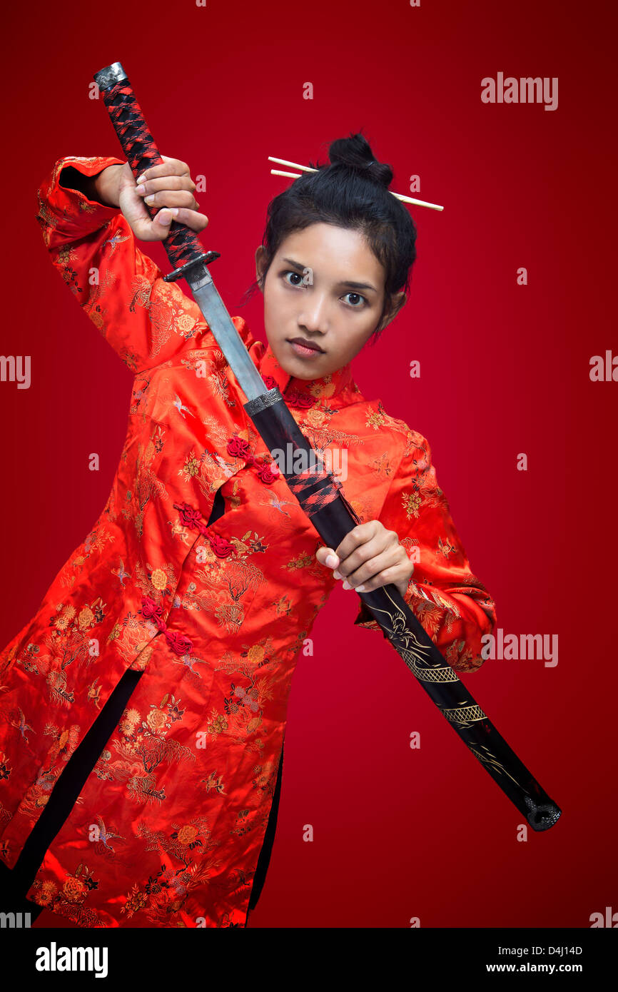 Chinese warrior costume hi-res stock photography and images - Alamy