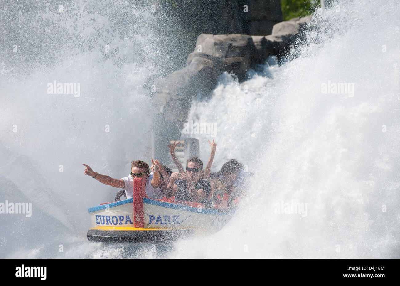 Rusr, Germany, water roller coaster at Europa-Park Rust Stock Photo - Alamy