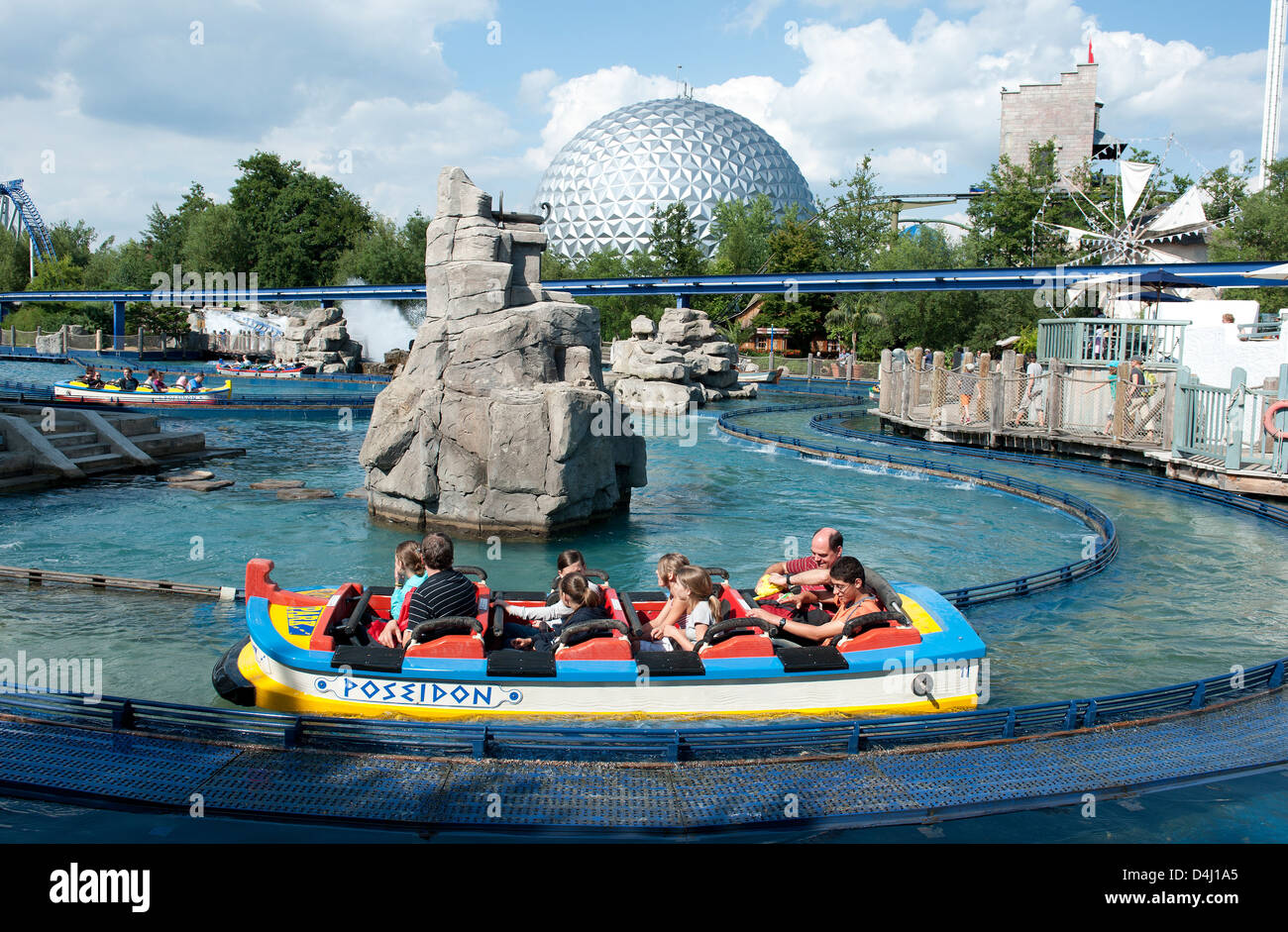 Rusr, Germany, water roller coaster at Europa-Park Rust Stock Photo - Alamy