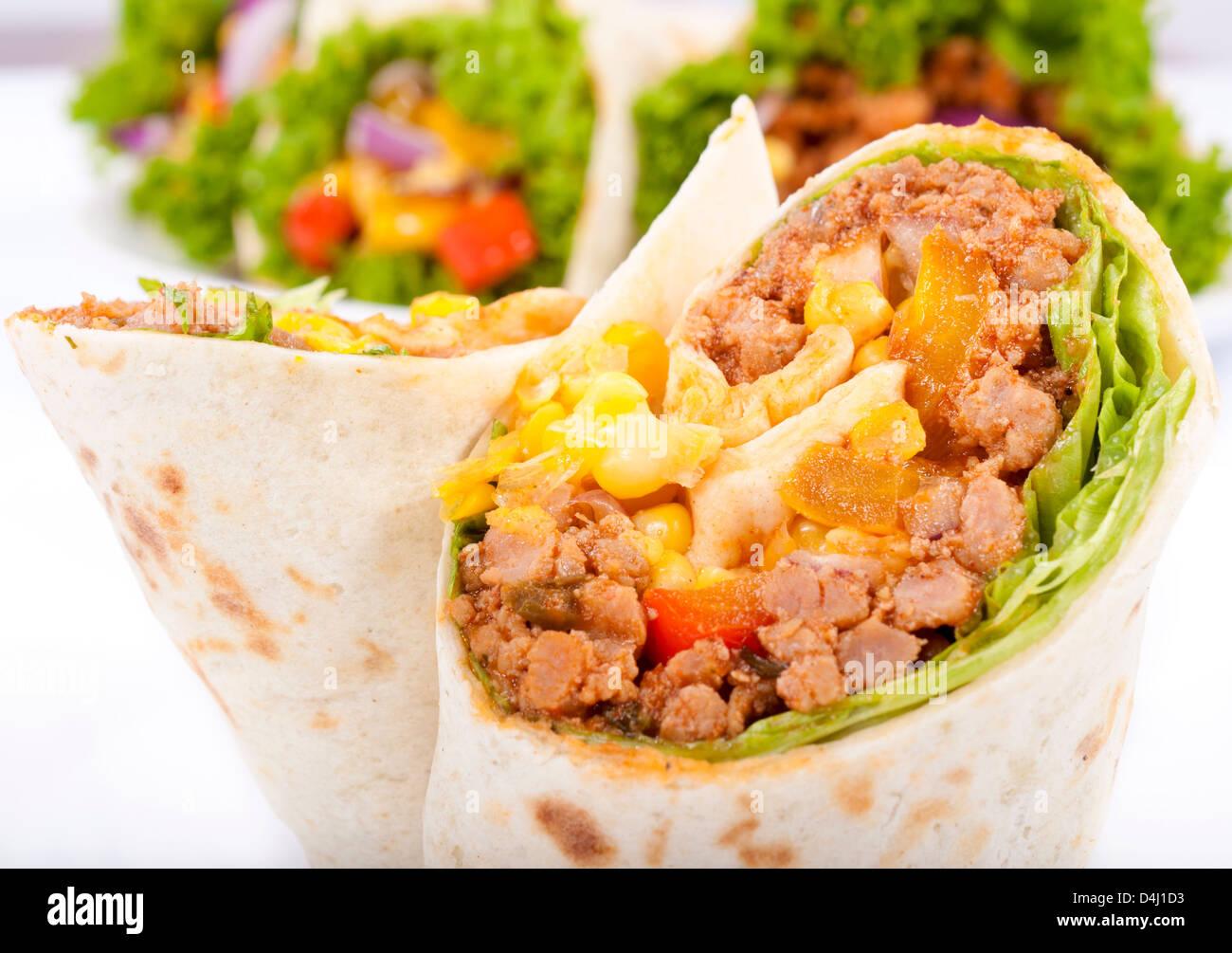 Close up to burrito sandwich Stock Photo - Alamy