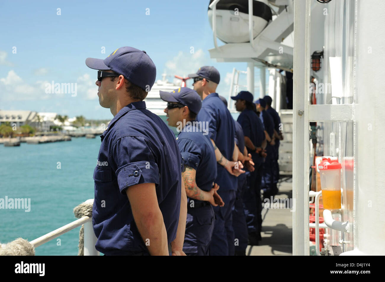 The Coast Guard vessel prepares to get underway, beginning a new ...