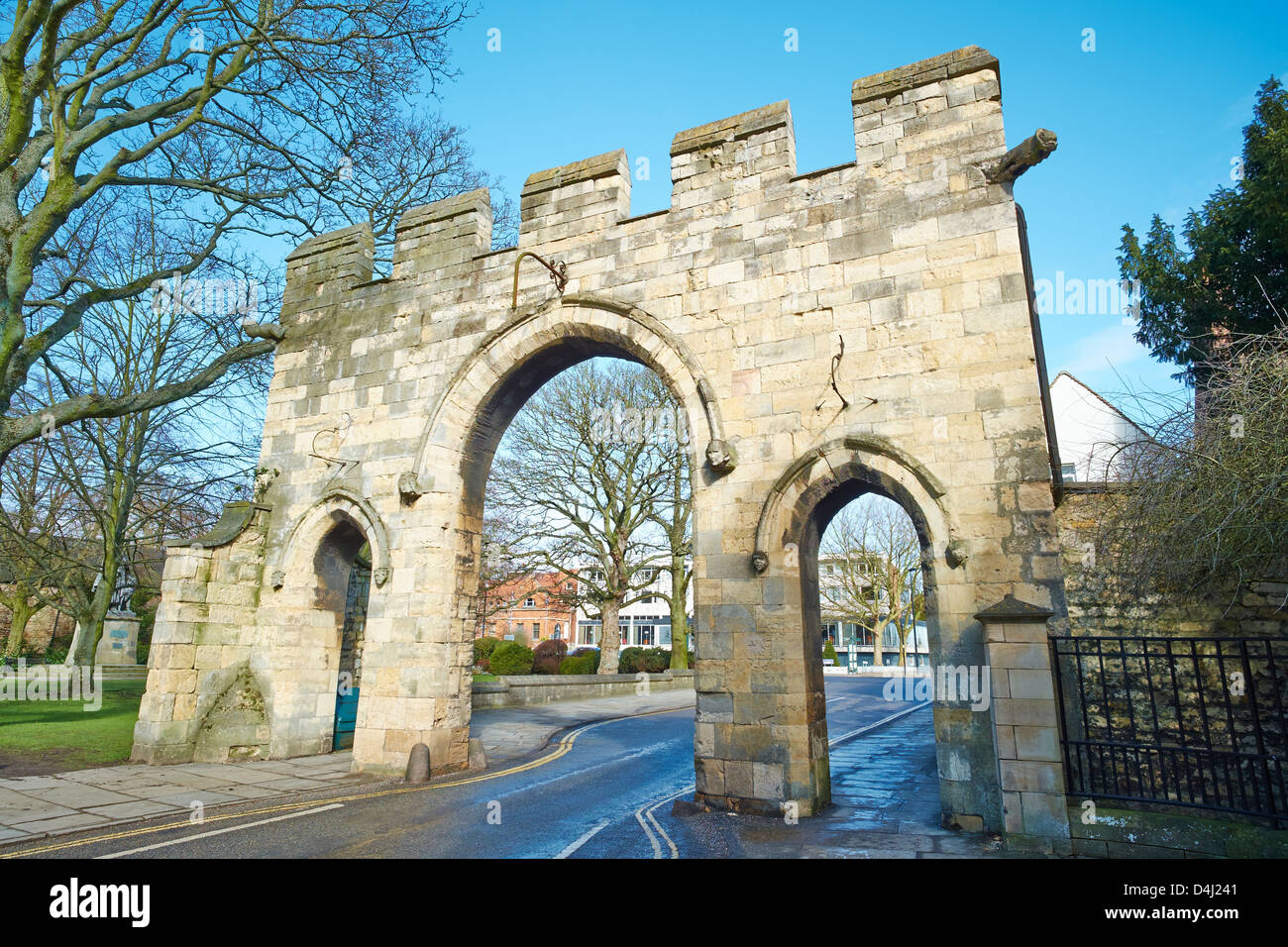 Priory Gate Arch Lincoln Lincolnshire England Stock Photo - Alamy