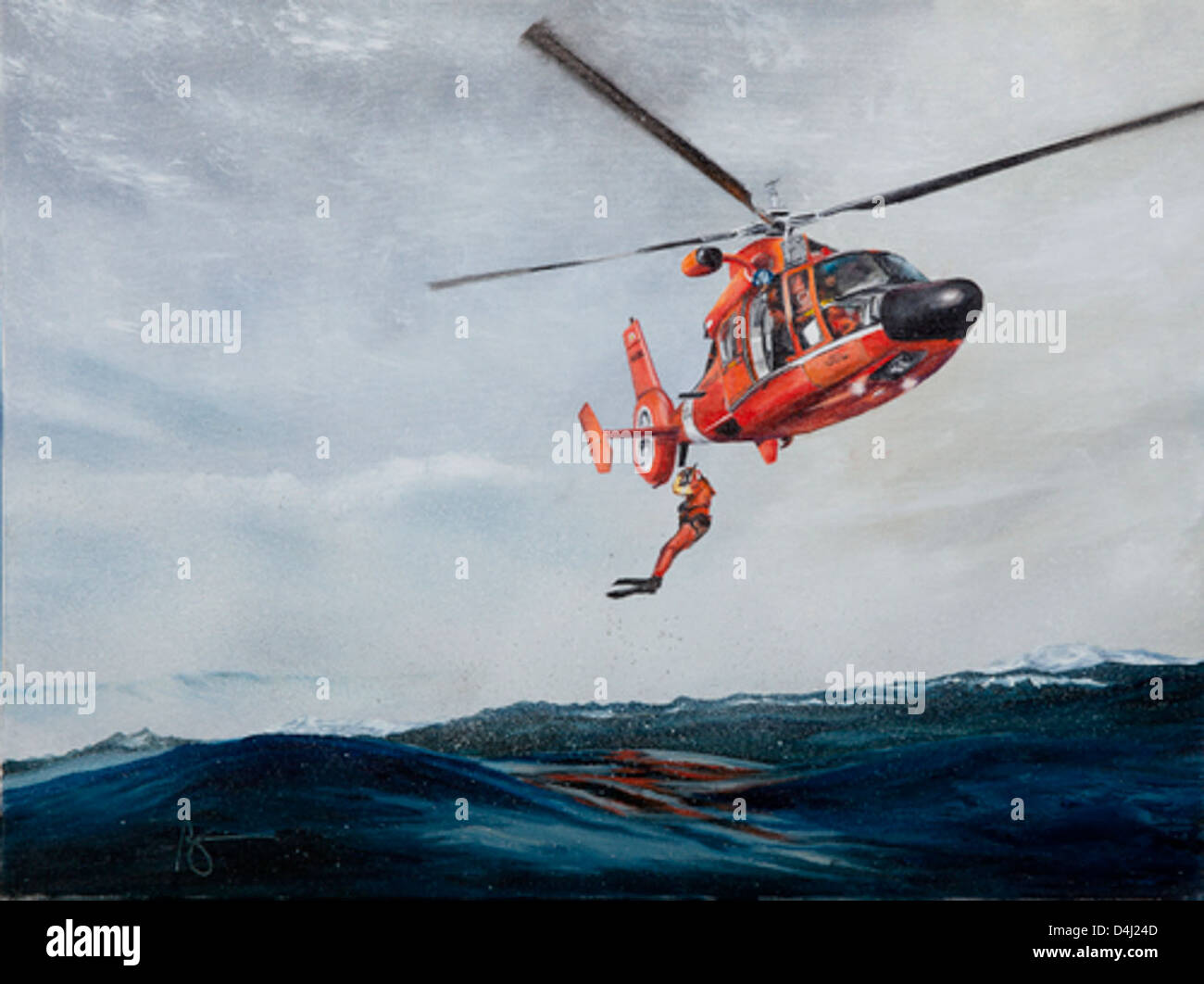The 2010 Coast Guard Art Collection features several paintings that ...