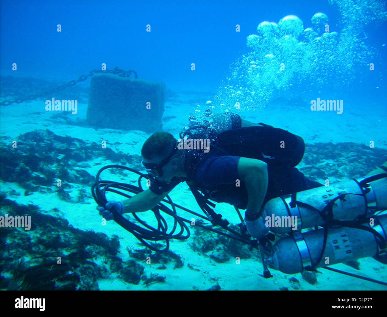 Coast Guard divers, including David Partin and Thomas Hill, participate ...