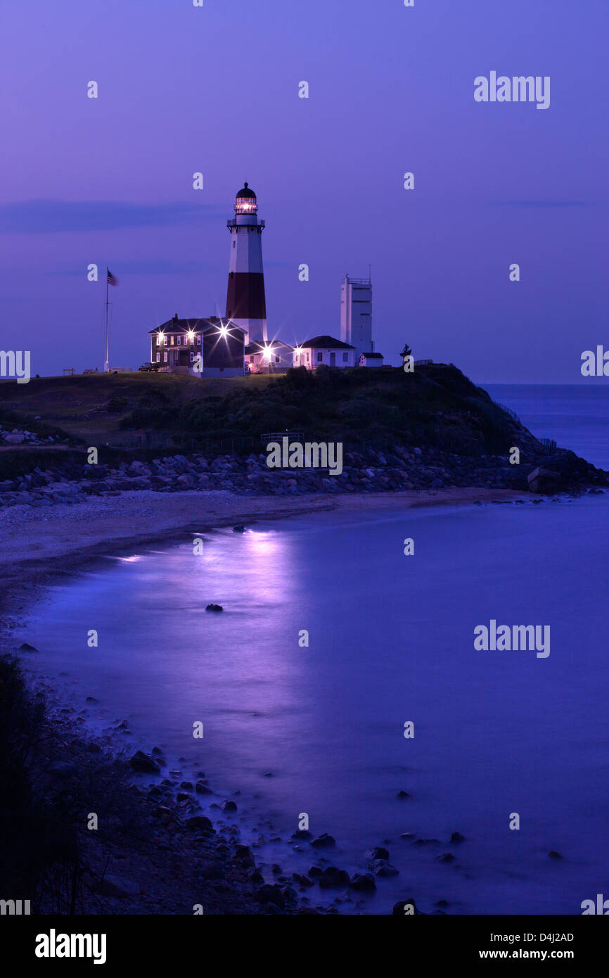 BEACH MONTAUK POINT LIGHTHOUSE EAST HAMPTON SUFFOLK COUNTY LONG ISLAND ...