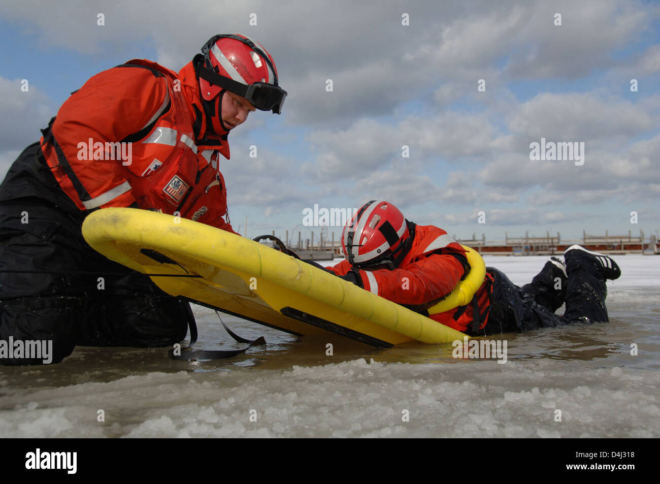 Coast guard ice rescue training hi-res stock photography and images - Alamy
