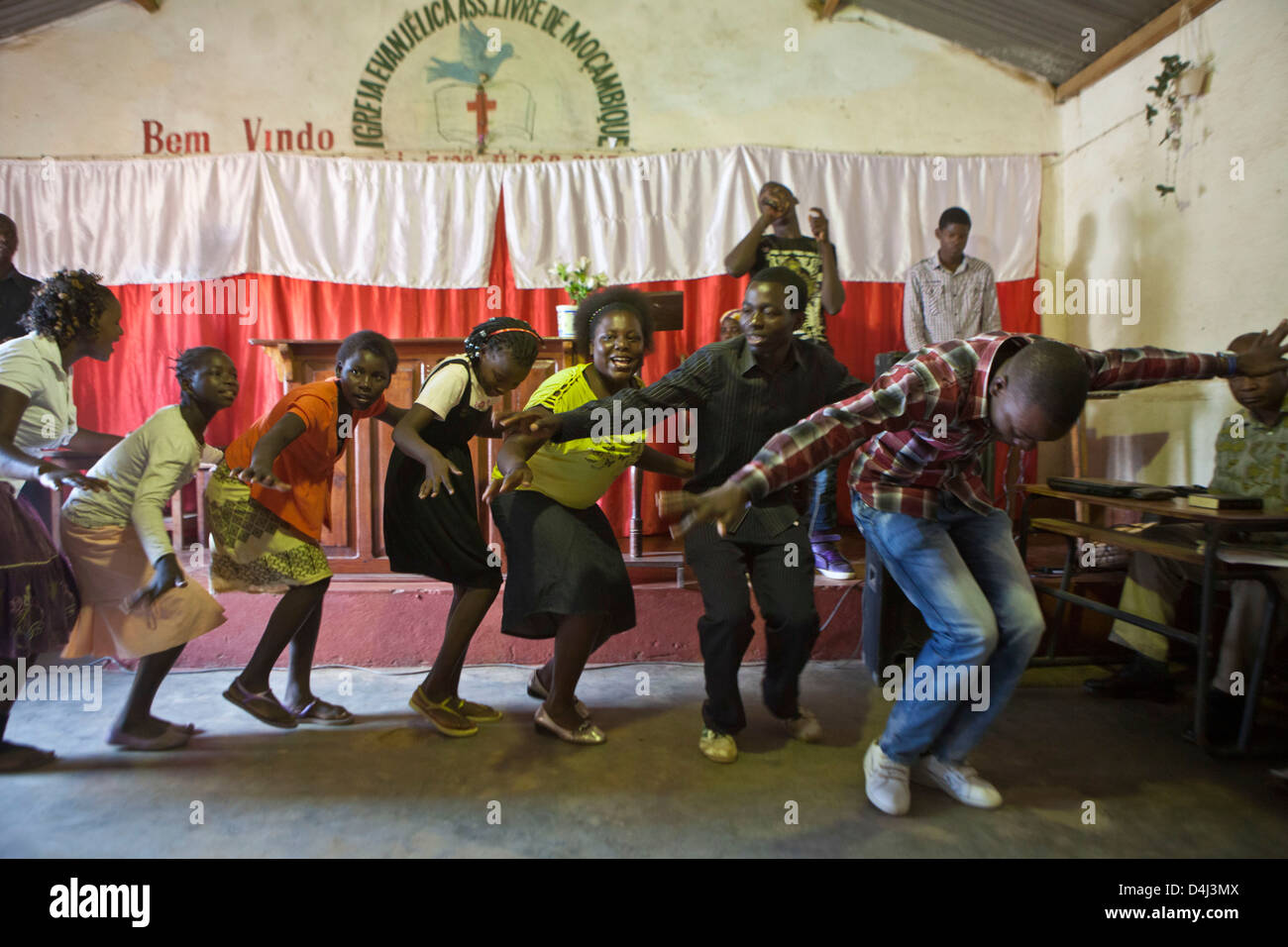 Dancing and singing, the congregation at Independent Christ ...