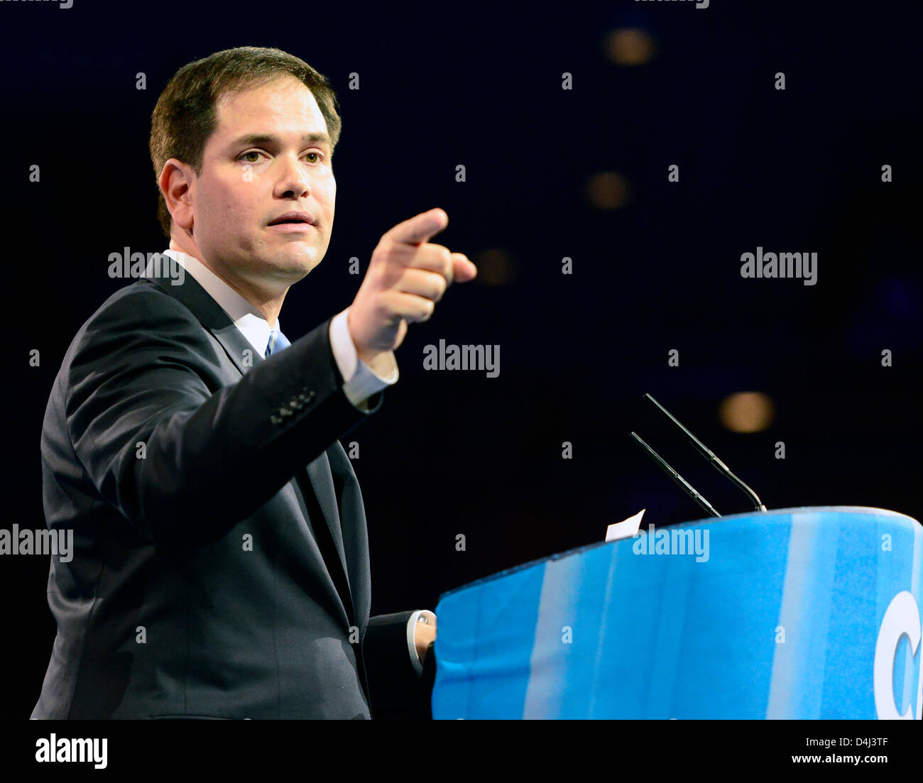 United States Senator Marco Rubio (Republican of Florida) makes remarks ...