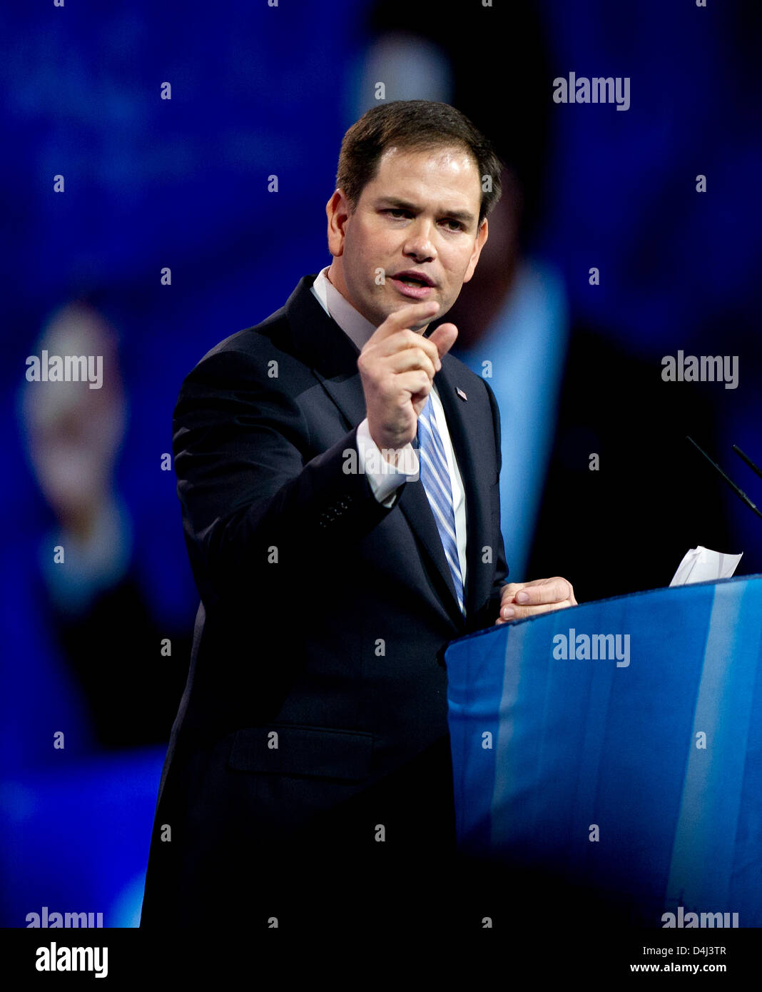 United States Senator Marco Rubio (Republican of Florida) makes remarks ...